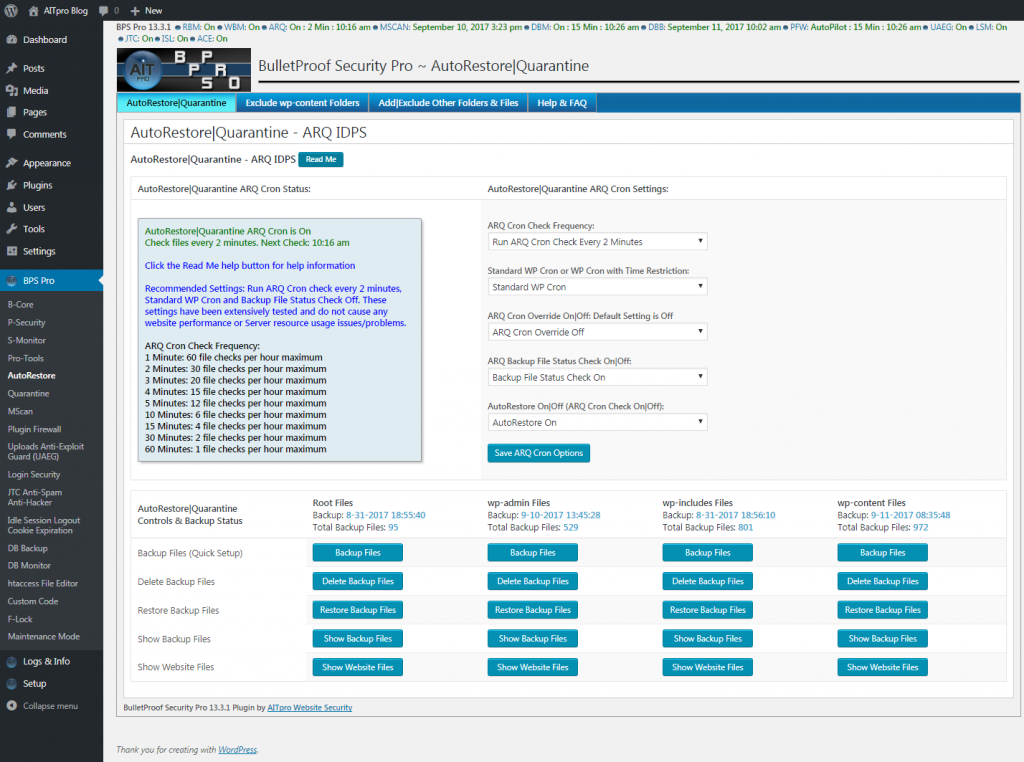 Topic: AutoRestore|Quarantine Guide – Read Me First | BulletProof Security Forum
